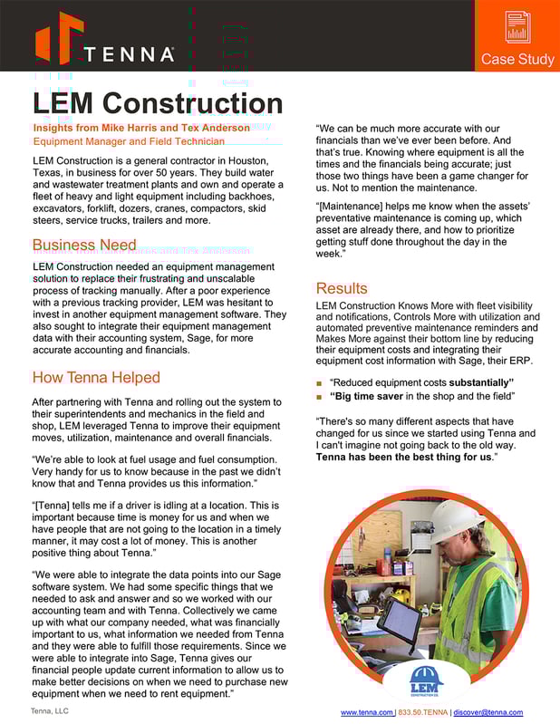 Customer Story - LEM Construction
